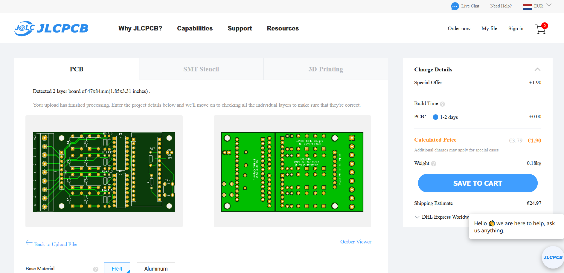Printplaten bestellen bij JLCPCB – Train Science